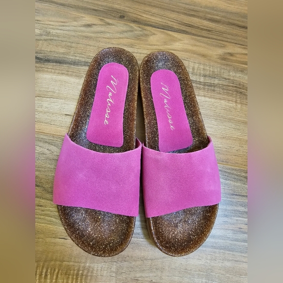 Matisse | Shoes | Matisse Paradise Suede Fuschia Slide Sandal Us 7 ...